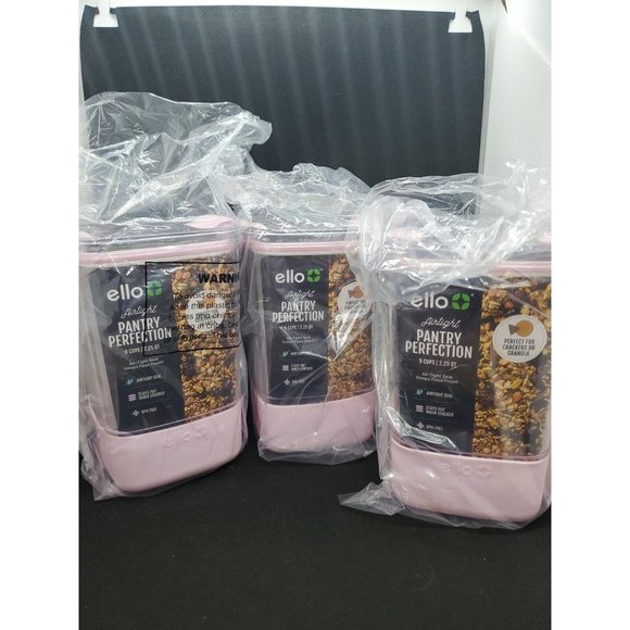 Ello | Kitchen | 3pack Ello Airtight Pantry Perfection 9 Cup Plastic ...